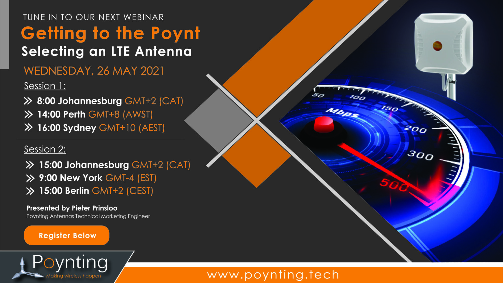 Webinar Invite: Selecting An LTE Antenna - POYNTING Antenna Solutions